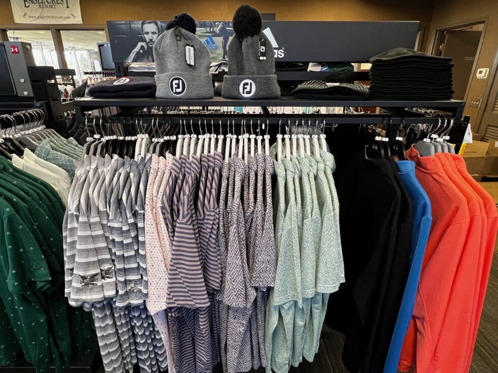 Eagle Crest Golf Shop apparel, clubs, balls, shoes and hats